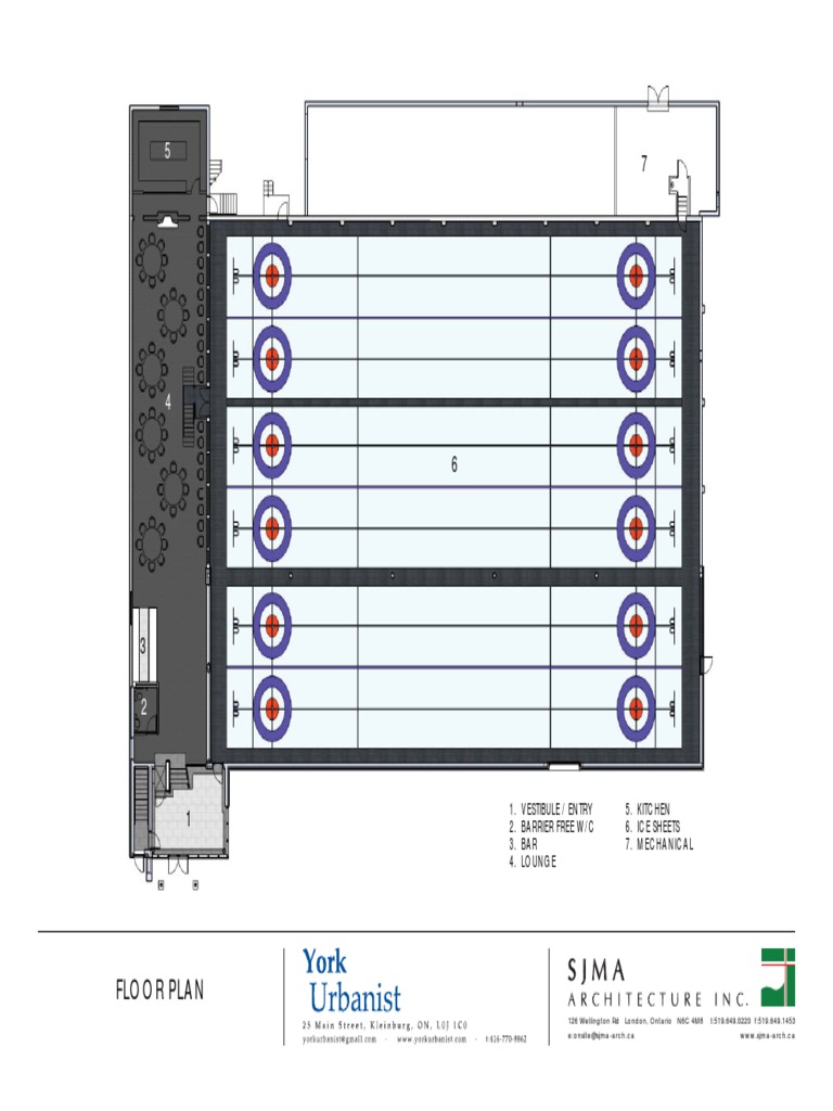 York Curling Club Floor Plan | PDF | Home & Garden | Science & Mathematics
