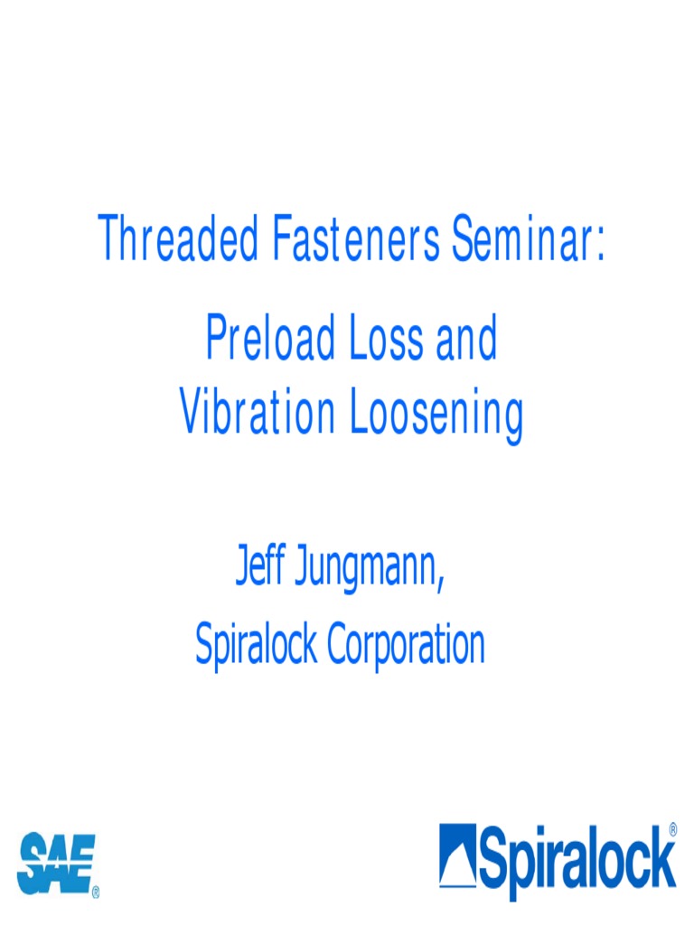 Bolt Preload | PDF | Nut (Hardware) | Screw