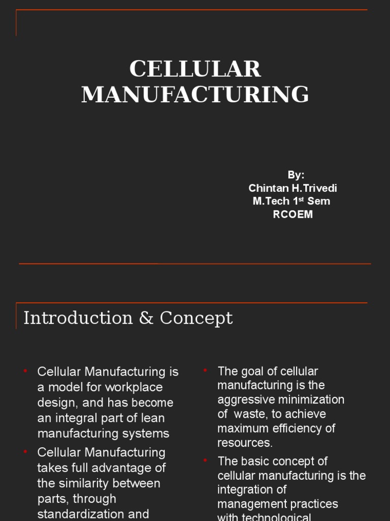Understanding Cellular Manufacturing | PDF | Engineering | Production ...
