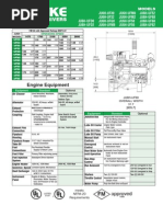 Clarke JU6H Specification Sheet | PDF | Horsepower | Engines