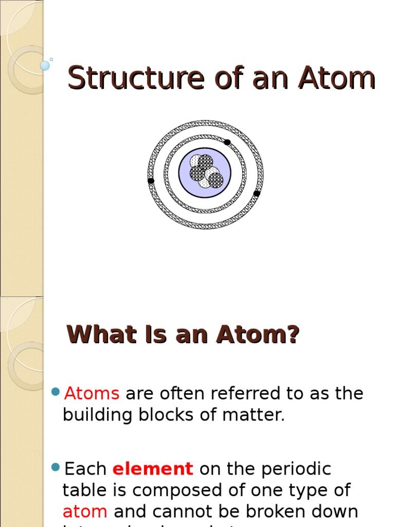 12 S080201e Structure of An Atom1 | PDF