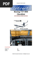 PMDG BOEING 737 CHECKLIST | Vehicle Parts | Transport