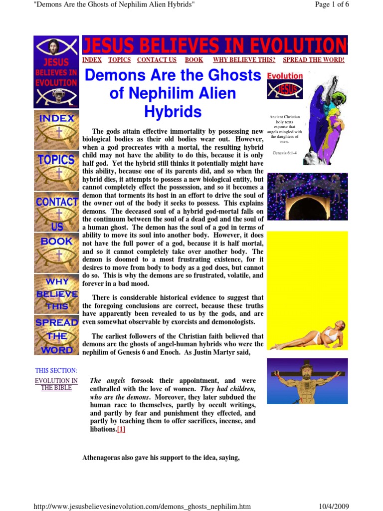 Nephilim Demons: Ghosts of Hybrids | PDF | Demons | Nephilim