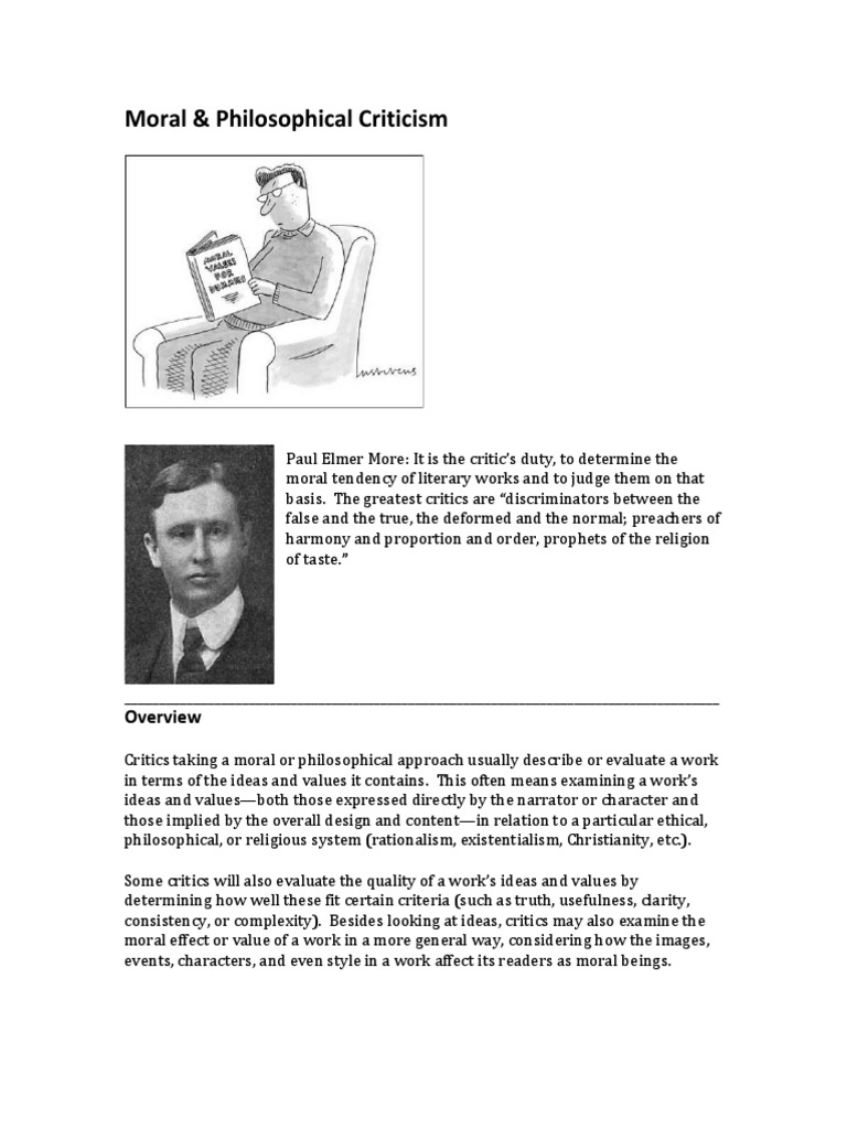 Moral and Philosophical Criticism | PDF | Morality | Relativism