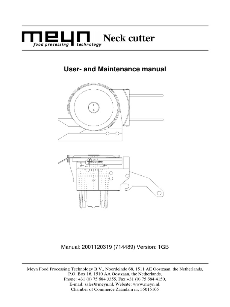 Neck Cutter | PDF | Disinfectant | Machines