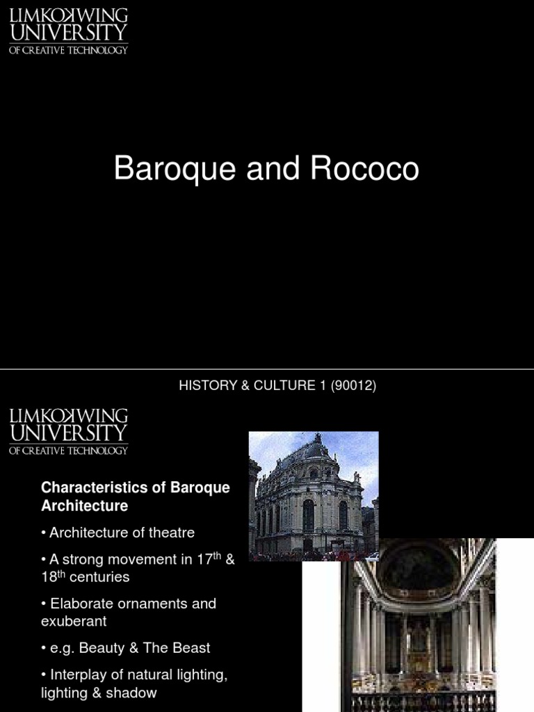 Baroque-Rococo Architecture | PDF | Baroque | Art Media