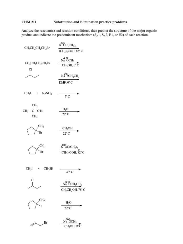 Substitution and Elimination Practice Problems | PDF
