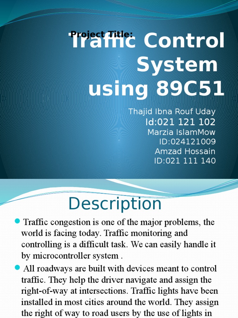 Traffic Control System Using 89c51 and Assembly Language | PDF ...