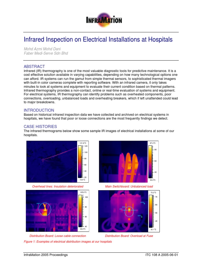 Infrared Inspection On Electrical Installations at Hospitals | PDF ...