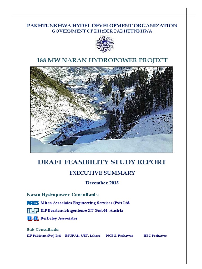 188MW Naran Hydropower Project Feasibility Report | PDF | Earthquakes ...