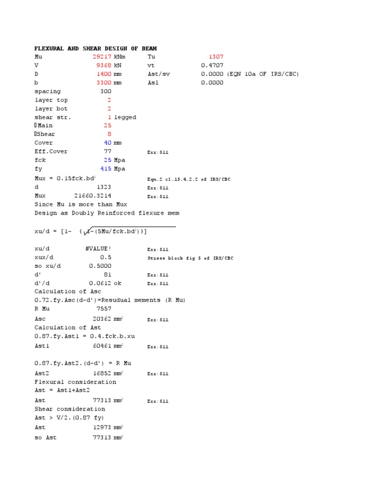 Design of Beam | PDF | Teaching Methods & Materials | Technology ...
