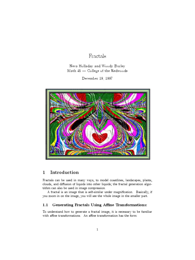 T-Square Fractal Project Overview | PDF | Science & Mathematics | Lifestyle