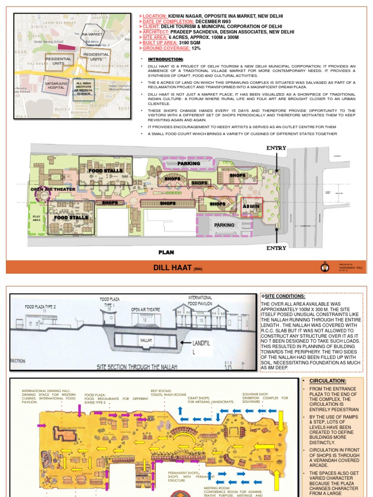 Dilli Haat Ina Case Study-1 | PDF | Delhi | Buildings And Structures