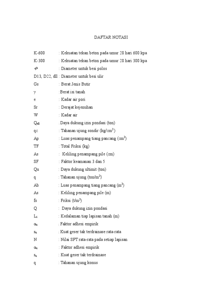 Daftar Notasi | PDF | Ilmu Sosial | Sejarah