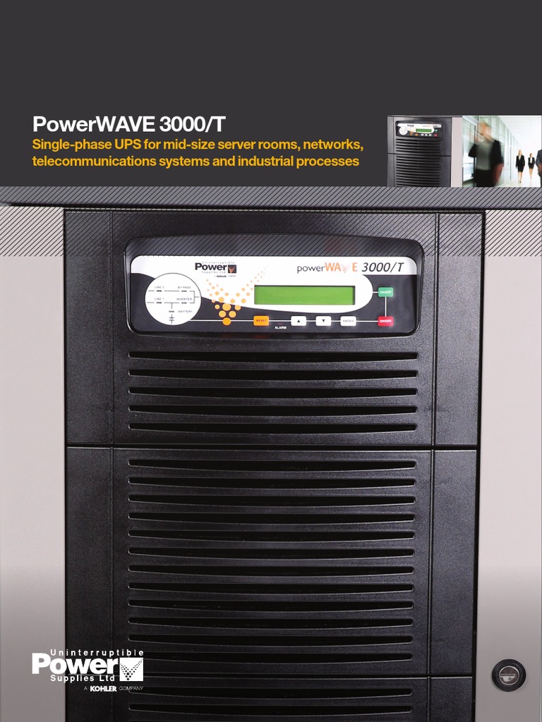 UPS 348-01-01 PowerWAVE 3000T PDF | PDF | Battery (Electricity ...