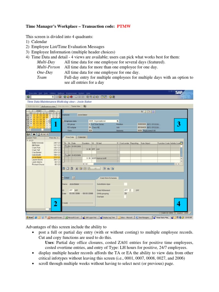 Manage Employee Timesheets with PTMW Screen | PDF | Icon (Computing) | Areas Of Computer Science