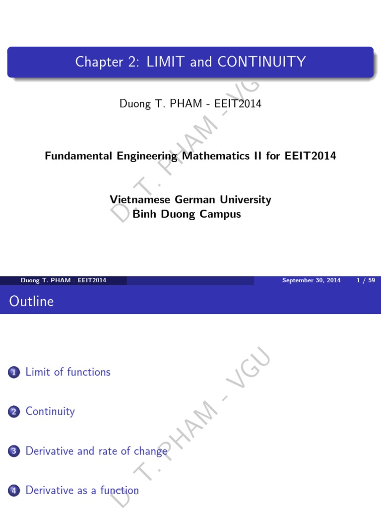 Fundamental Engineering Maths 2 | PDF | Continuous Function | Derivative