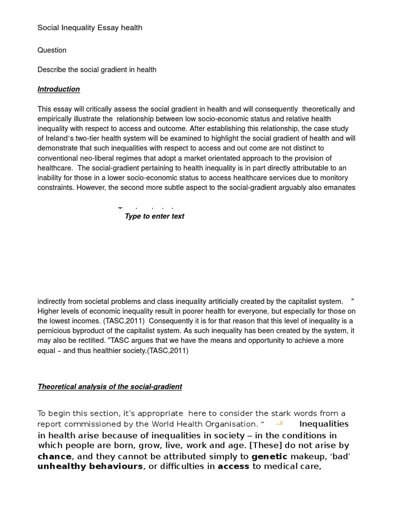 Word Social Inequality Essay Health | PDF | Economic Inequality ...
