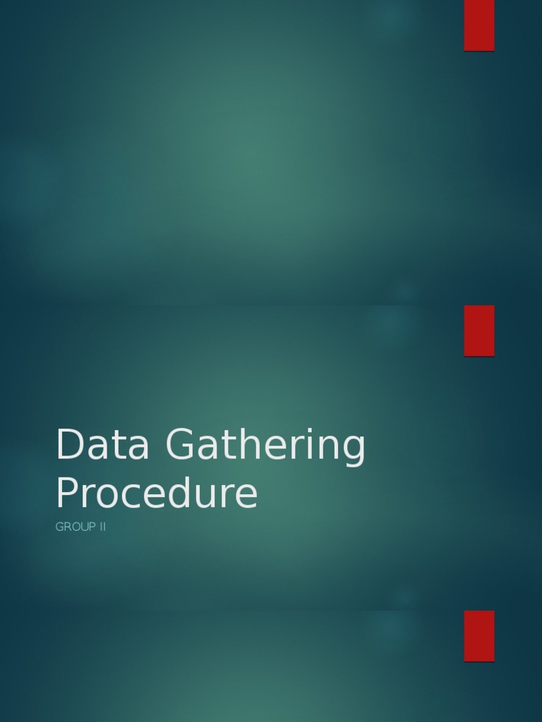 (Report) Data Gathering Procedure (Group II) | PDF | Margin Of Error ...