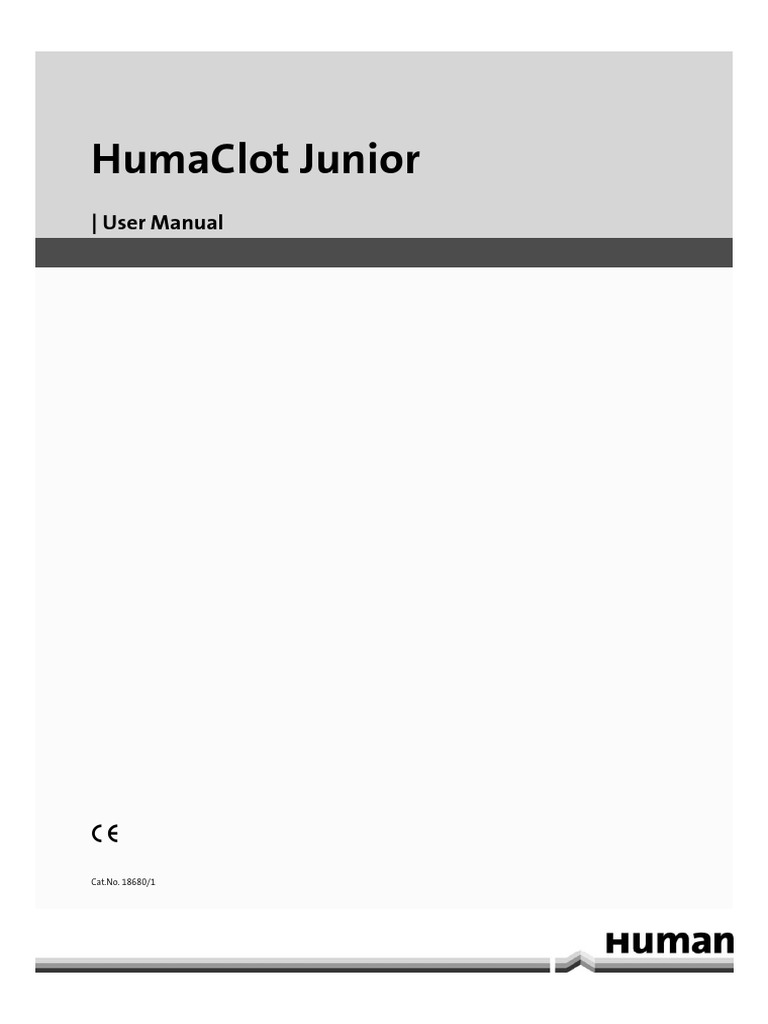 Humaclot Junior | Coagulation | Tissue (Biology)