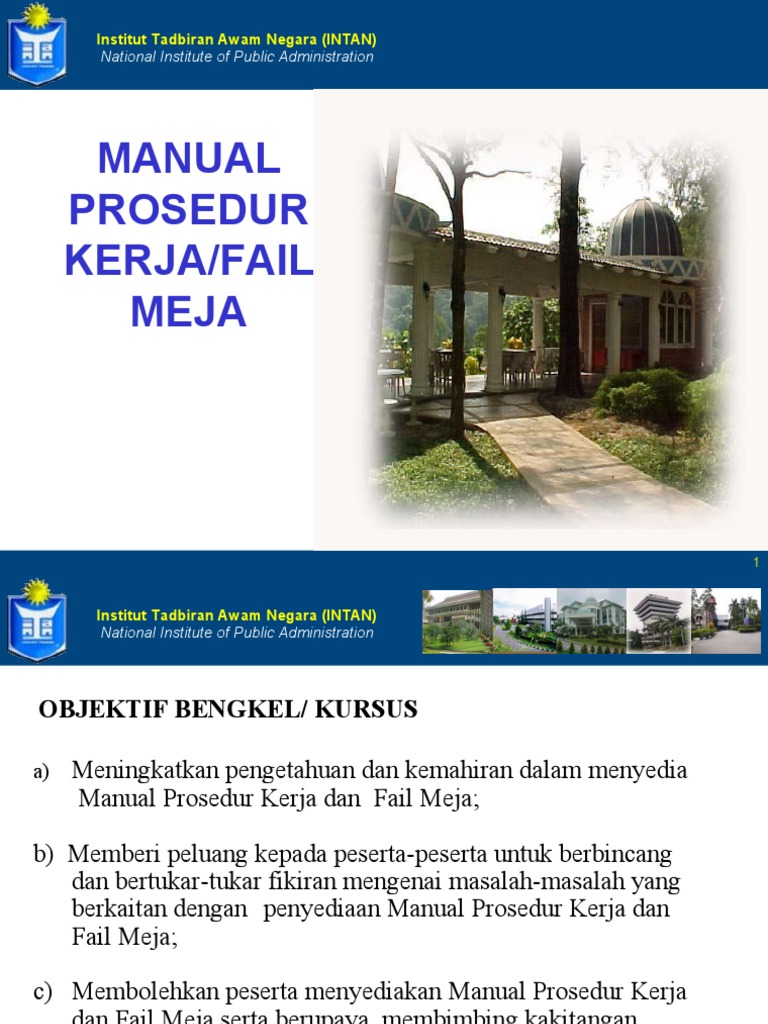 Manual Prosedur Kerja (MPK) - Fail Meja (FM) | PDF