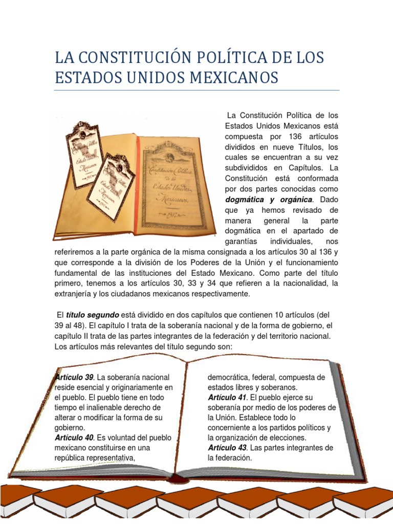 Constitución Política de Los Estados Unidos Mexicanos | Ley ...