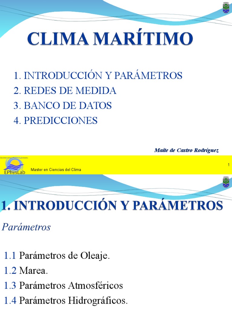 Clima Maritimo | PDF | Velocidad del viento | Olas