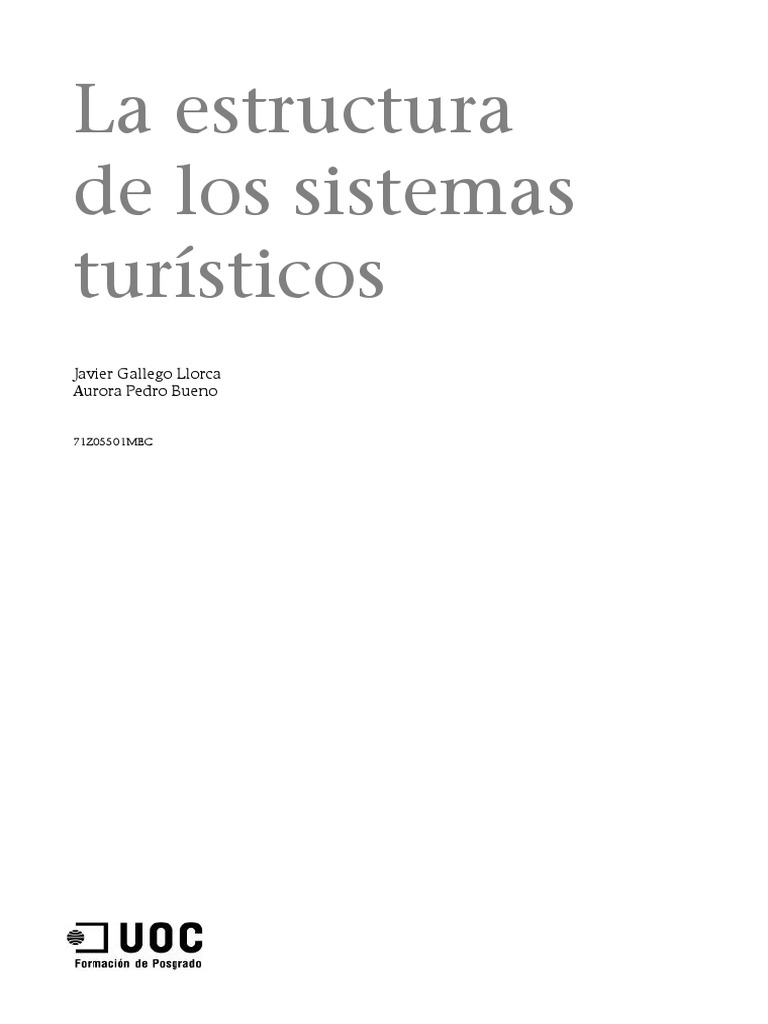 La Estructura de Los Sistemas Turísticos | PDF | Zona litoral | Turismo