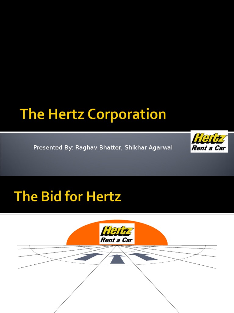 Case Study Hertz Corporation 130430125238 Phpapp01 Pdf Capital