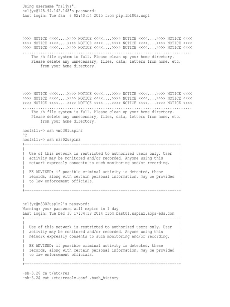 vm0300 Doc1 | PDF | Secure Shell | Sudo