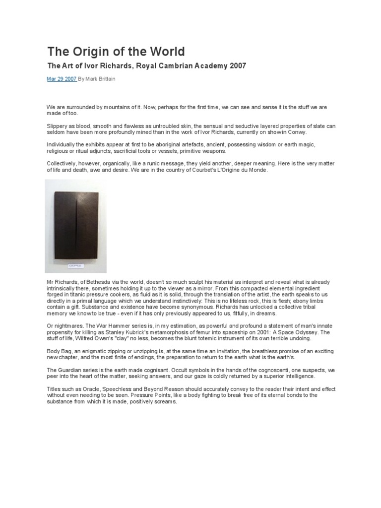 The Origin of The World | PDF