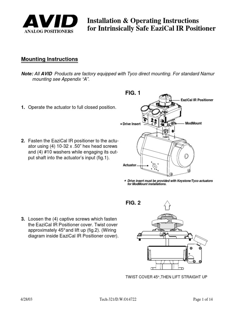 Pozitioner Analogic AVID | PDF | Electrical Connector | Remote Control