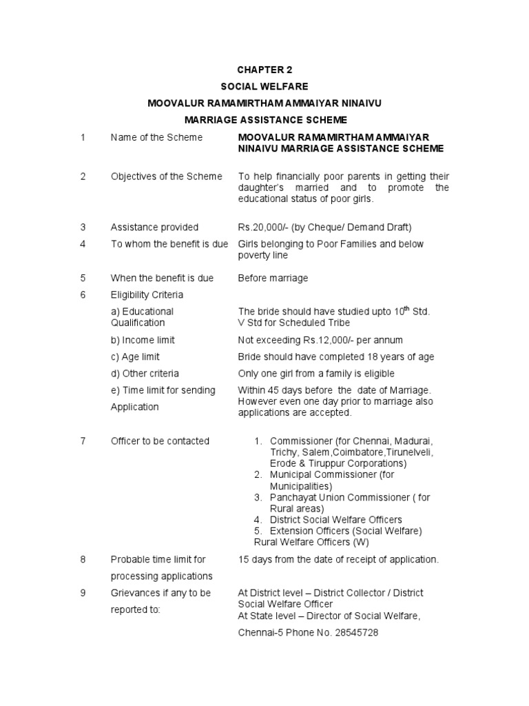 Social Welfare Scheme | Orphanage | Welfare
