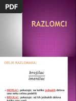 Razlomci (4) - Sabiranje I Oduzimanje Razlomaka | PDF