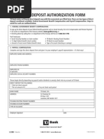TD Bank Direct Deposit Authorization Form | PDF | Finance & Money ...