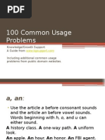 The Top 100 Common Usage Problems | PDF | Verb | Adverb