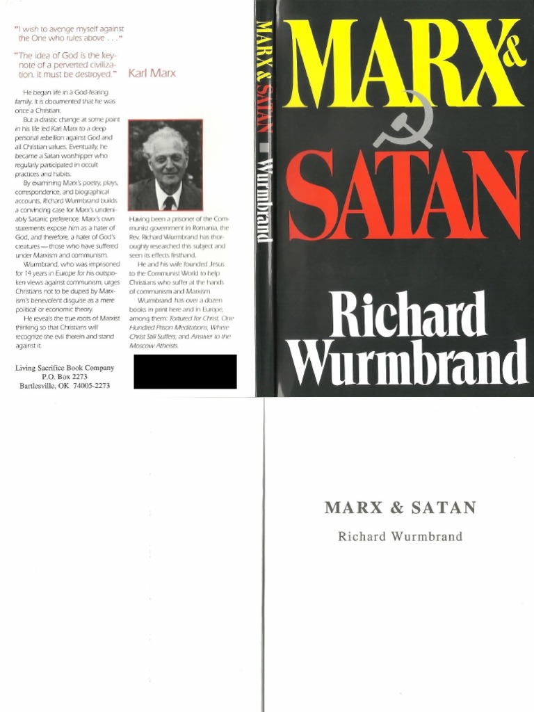 Marx & Satan (Marx e Satã) Karl Marx and Satan Book Rev. Richard ...