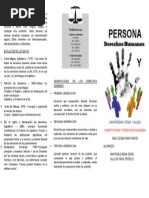 TRIPTICO Derechos Humanos | PDF | Igualdad social | Derechos humanos