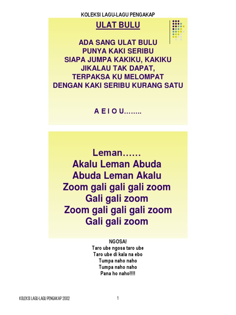Lagu Pengakap 2002 | PDF