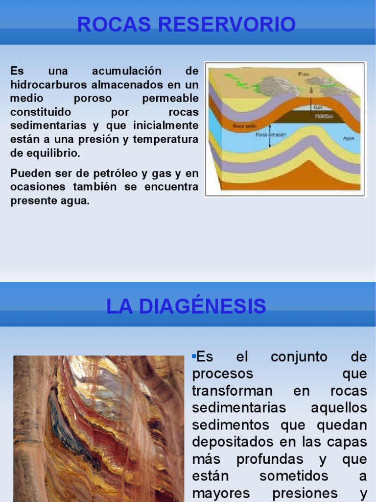 Rocas Reservorio | PDF | Calcita | Roca (geología)