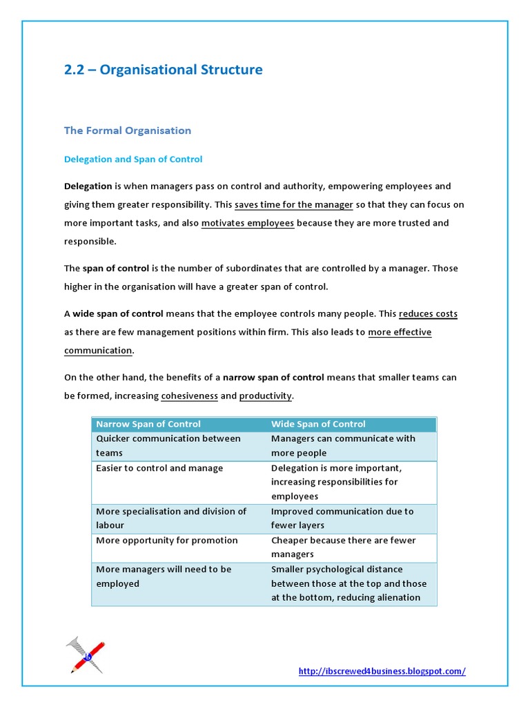 Organisational Structure Explained | PDF