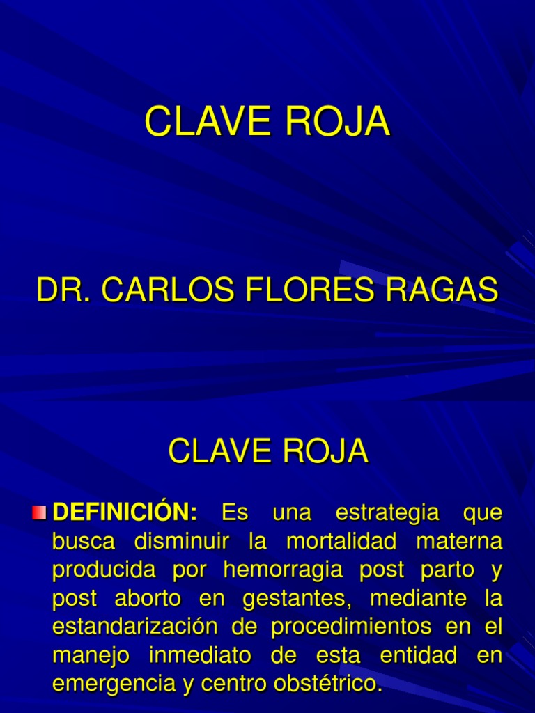 Clave Roja | Medicina CLINICA | Cuidado de la salud