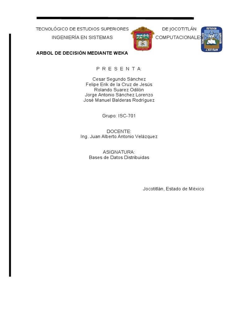 Arbol de Decicion WEKA | PDF | Java (lenguaje de programación) | Procesamiento de datos