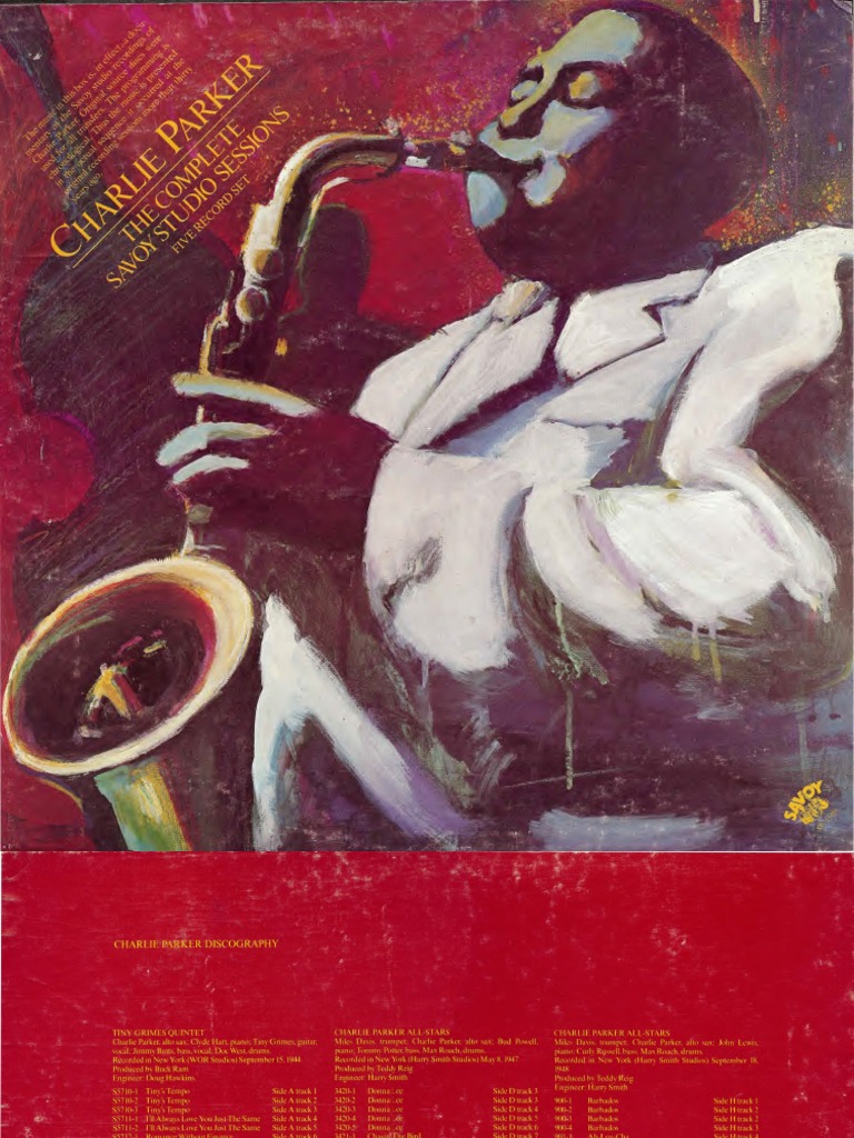 The Complete Savoy Studio Sessions | PDF | Performing Arts | Jazz