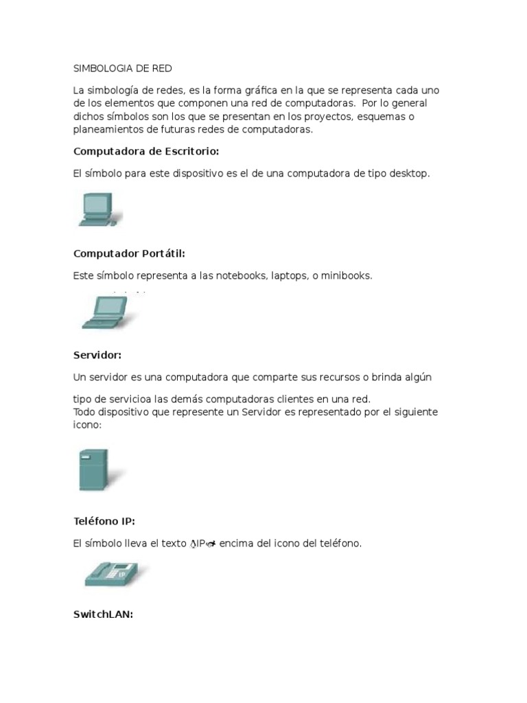 Simbologia de Red | PDF | Enrutador (Computación) | Red de computadoras