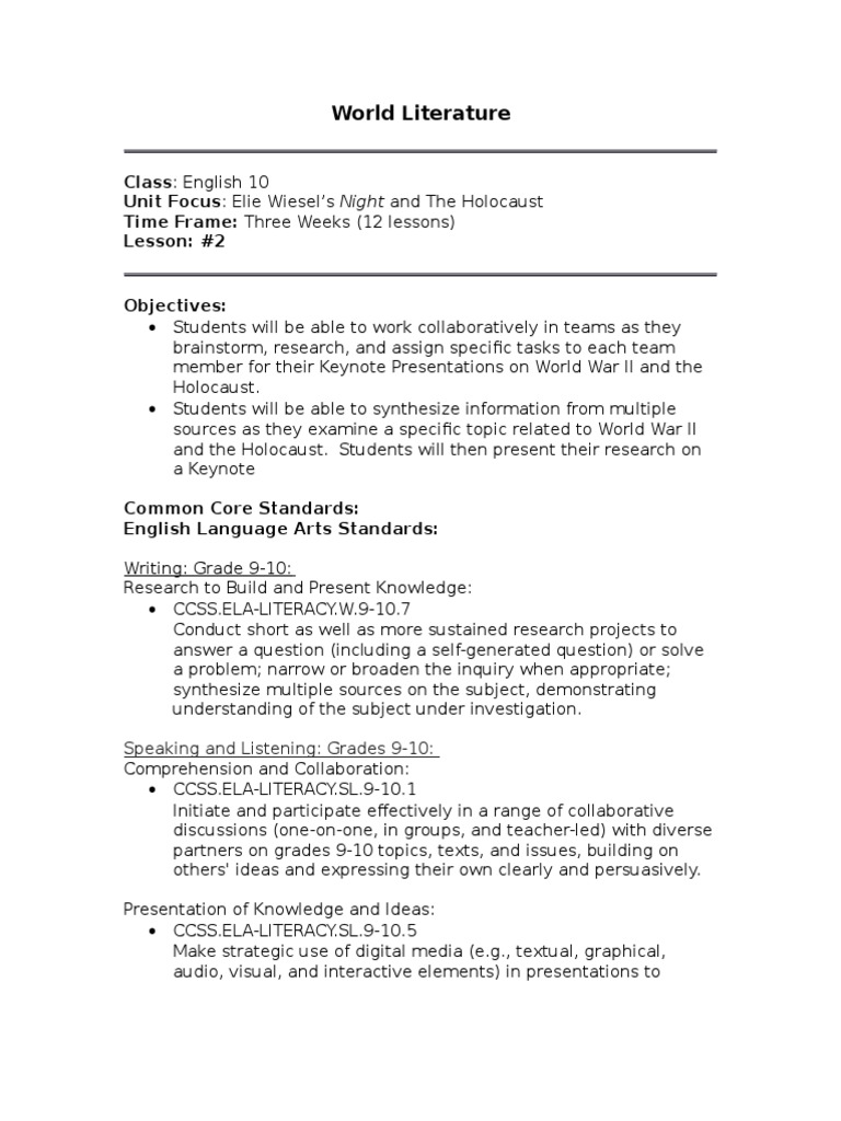 Lesson 2 | PDF | Collaboration | Reading Comprehension