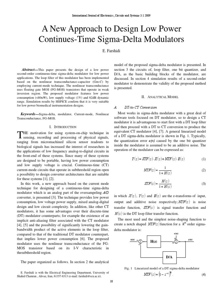 A New Approach To Design Low Power | PDF | Signal To Noise Ratio | Algorithms