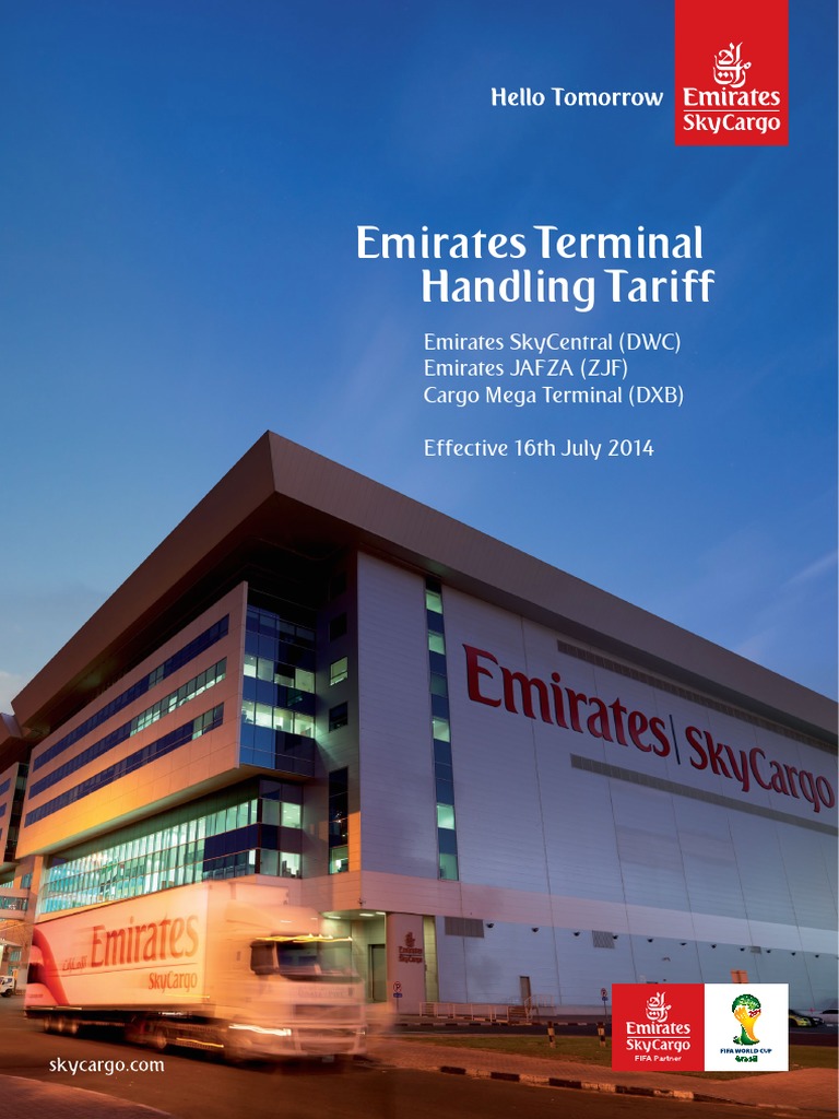 Emirates SkyCargo Revised Terminal Handling Tariff | PDF | Cargo | Trade