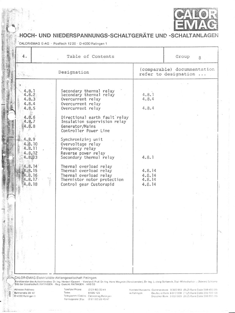 CALOR EMAG Bag.1 PDF | PDF | Relay | Heat