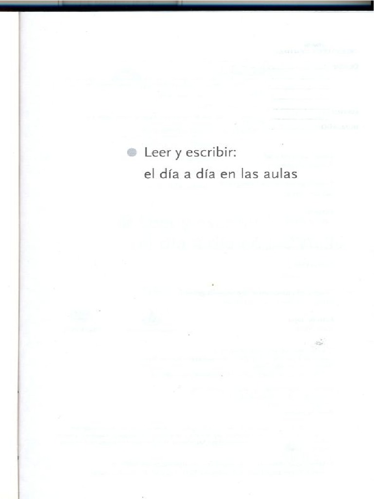 1 Leer y Escribir, El Día A Día en Las Aulas - Ana María Kaufman (Coord ...